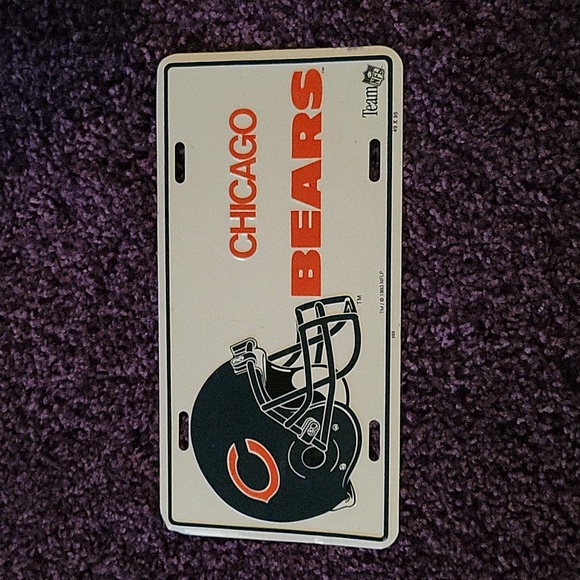 Other | Vintage Chicago Bears Front Vanity License Plate | Poshmark